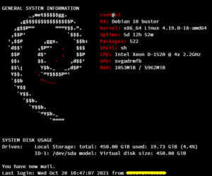 Custom MOTD in Linux Debian - Cloudybarz